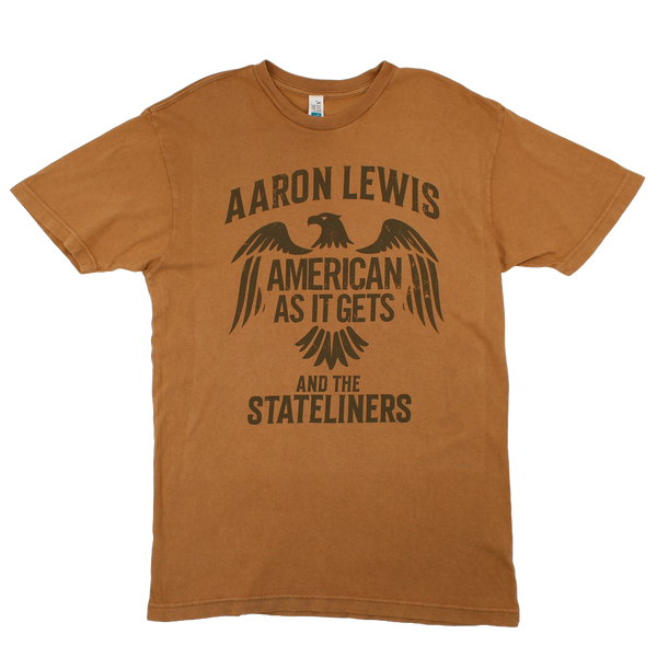 Aaron Lewis - Not Brainwashed Tee (Vintage Camel) – AaronLewisMerchStore